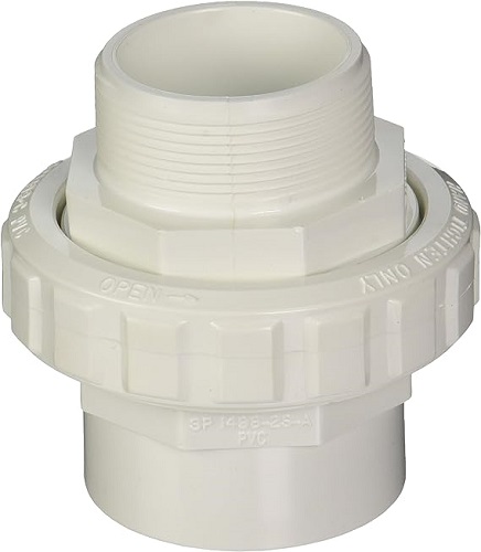 Plumbing - 2-Inch MIP by 2-Inch Socket White PVC Flush Male/Female ...